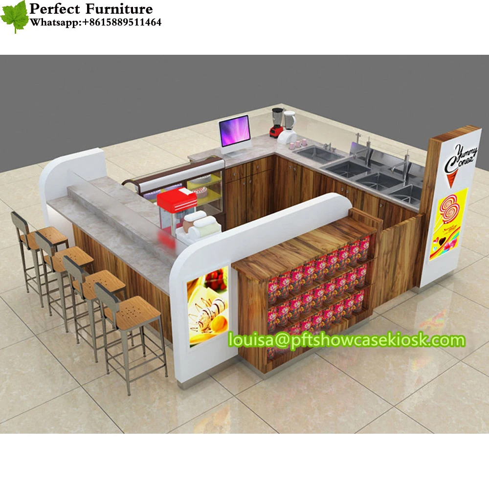 Desain Kios Makanan Mall Terbaru Untuk Dijual Oem Dalam Ruangan Stan ...