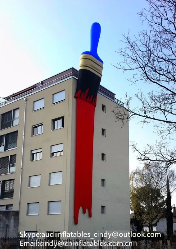 Giant Inflatable Brush Sculptures for Building Decoration