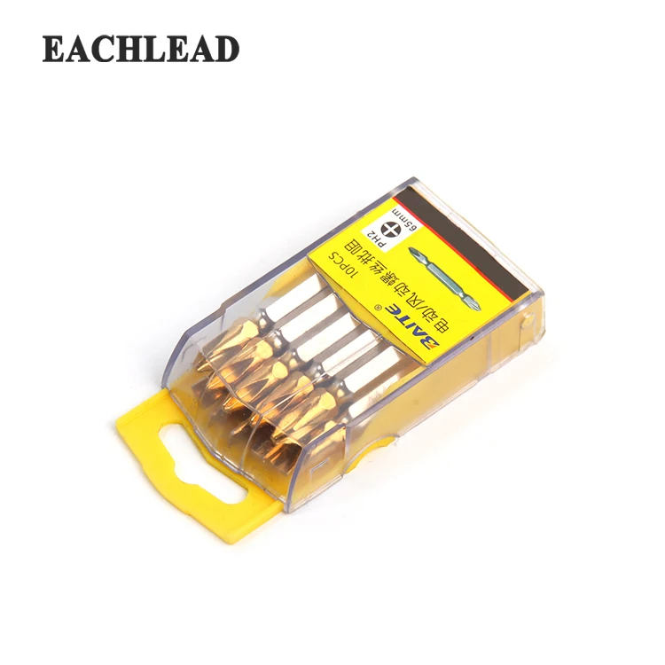 New Design Double Head Durable 65mm Long Ph2 Screwdriver Bit 10pcs Set ...