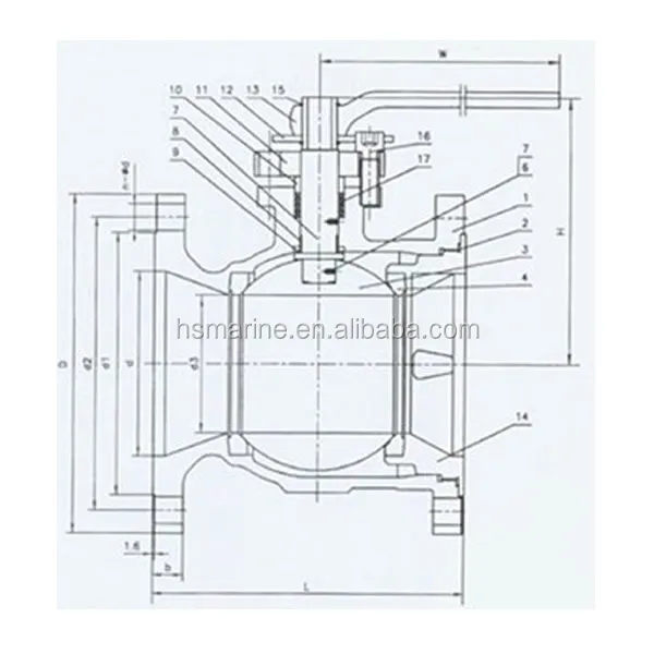 Class 300 One Way Floating A216 Wcb Ball Valve - Buy A216 Wcb Ball ...