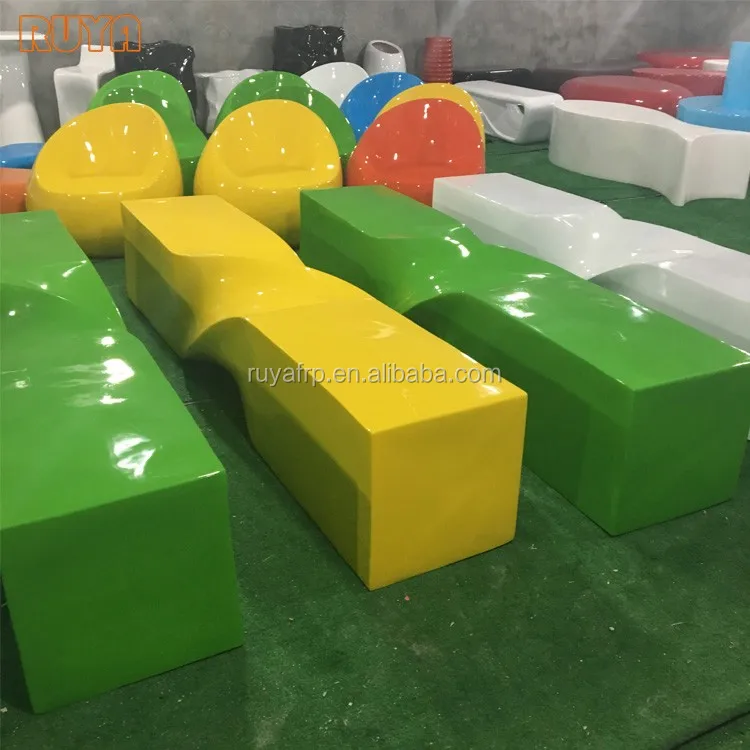 Fibreglass Modular Seating - Stylish & Durable Outdoor Benches