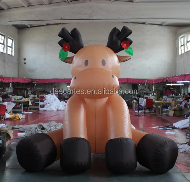 Xmas 20ft Tall Inflatable Reindeer,Giant Inflatable Christmas Deer For ...