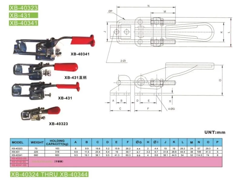 Quick Release Latch Hook Toggle Clamp Gh-431 - Buy Toggle Clamp Gh-431 ...