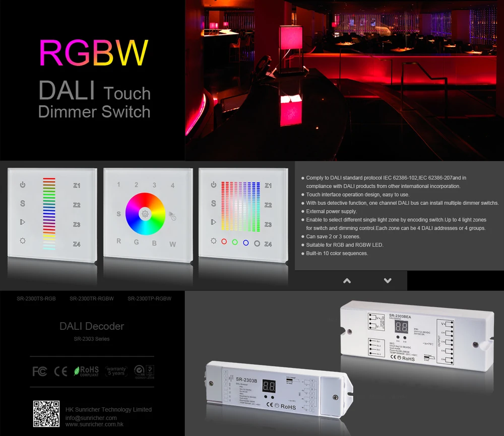 Dali Led Dimmer Para La Tira De Led Panel Led Spot Led Downlight Ect ...