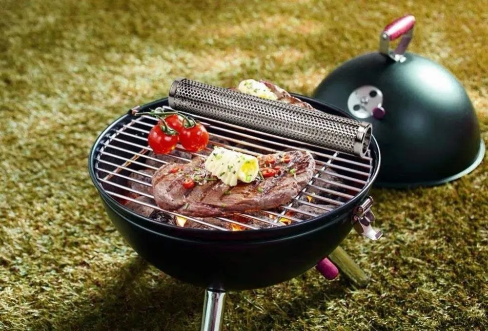 Barbecue Accessory Wood Pellet Smoker Tube Non-stick Bbq Grill Smoker ...
