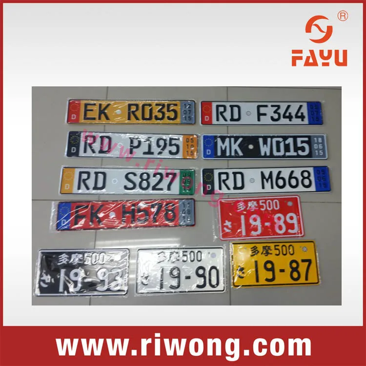 Pr Auto Plaat,Japanse Auto Nummerplaat,Europese Auto Nummerplaat - Buy ...