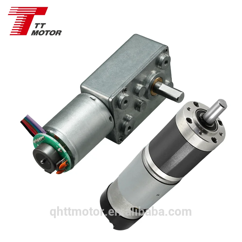 High Torque Flat Gearbox Brushless Dc Worm Gear Motor Gearhead With ...