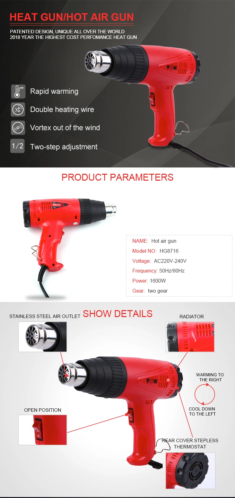 Well Designed Glue Gun Plastic Melt Soldering Hot Air Gun - Buy Glue ...