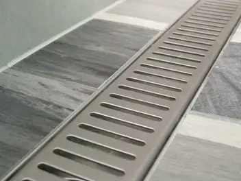 Weldon Stainless Steel 100mm Wide Bathroom Shower Channel Drain With ...