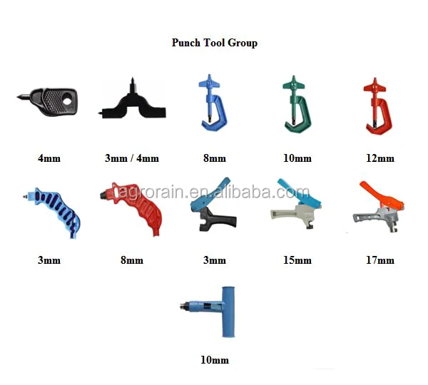 Irrigation PE Pipe PVC Hose Punch Tool 3mm to 17mm Plastic for Watering ...