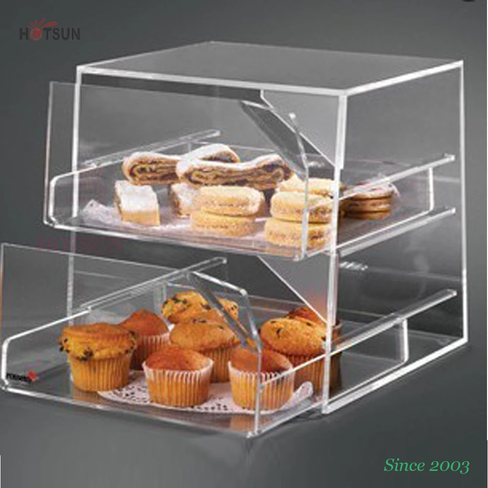 Food Grade Acrylic Display Case for Bread - Clear & Customizable