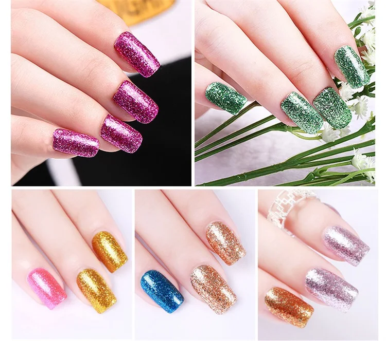 Platinum Gel Nail Polish - Shining Nail Varnish 18 Colors