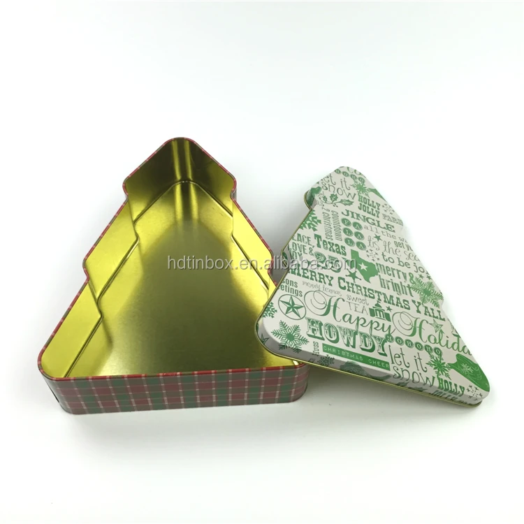 Christmas Tree Shape Tin Can For Chocolate And Cookie Packaging - Buy ...