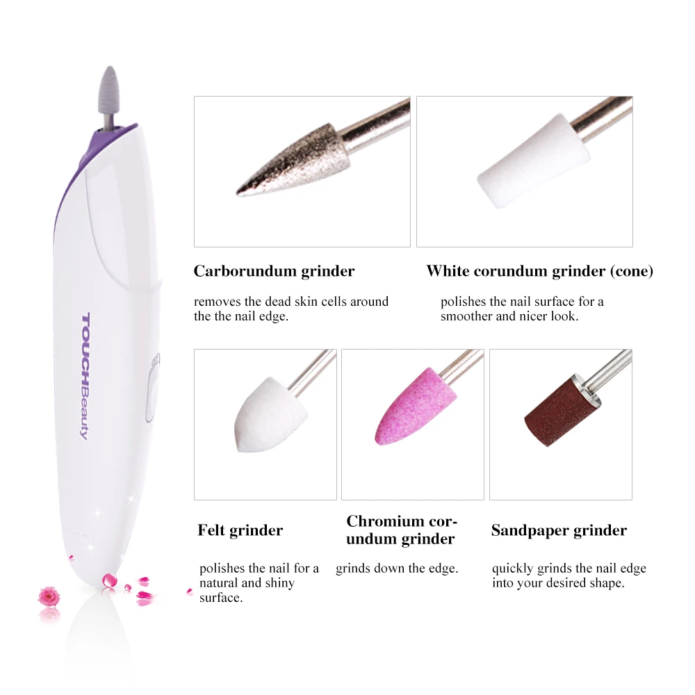 Touchbeauty 5 in 1 Manicure&pedicure Set with LED Light