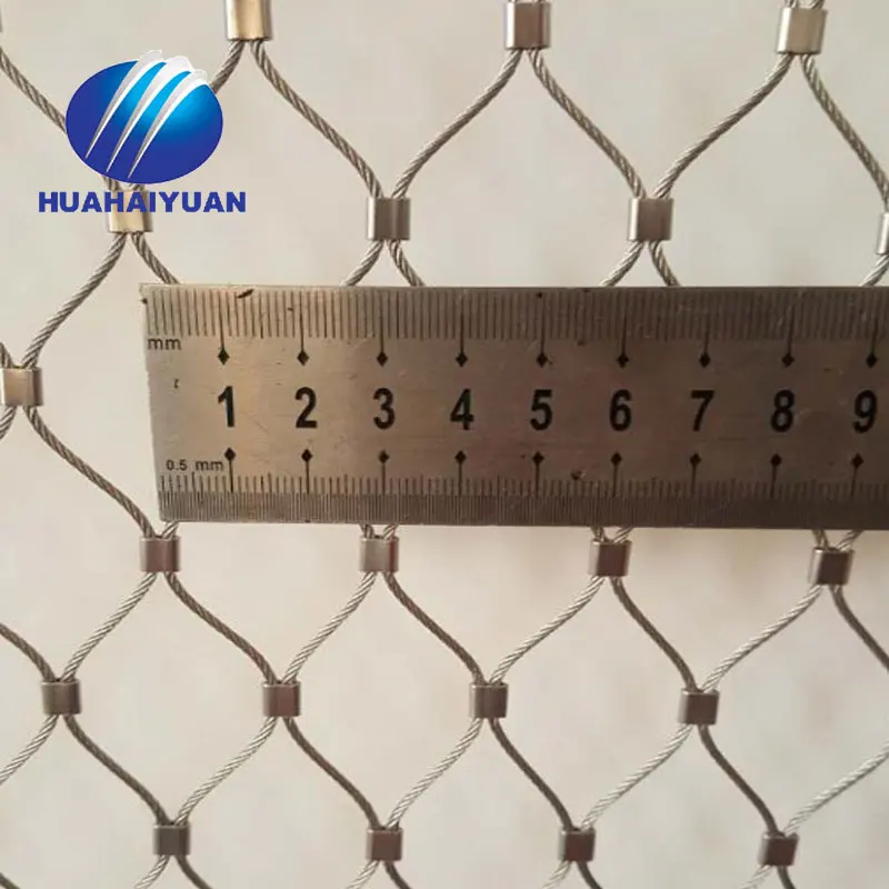 Wire Rope Mesh Ferrule Stainless Steel Cable Mesh Lion Tiger Cage Rope ...