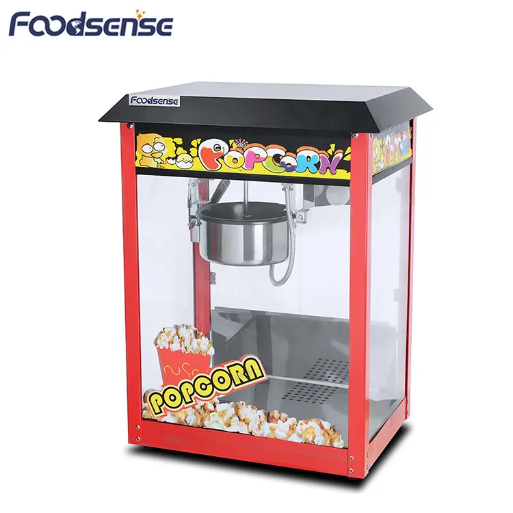 Commercial Electric Popcorn Machine, 1.44KW Industrial Popcorn Machine ...