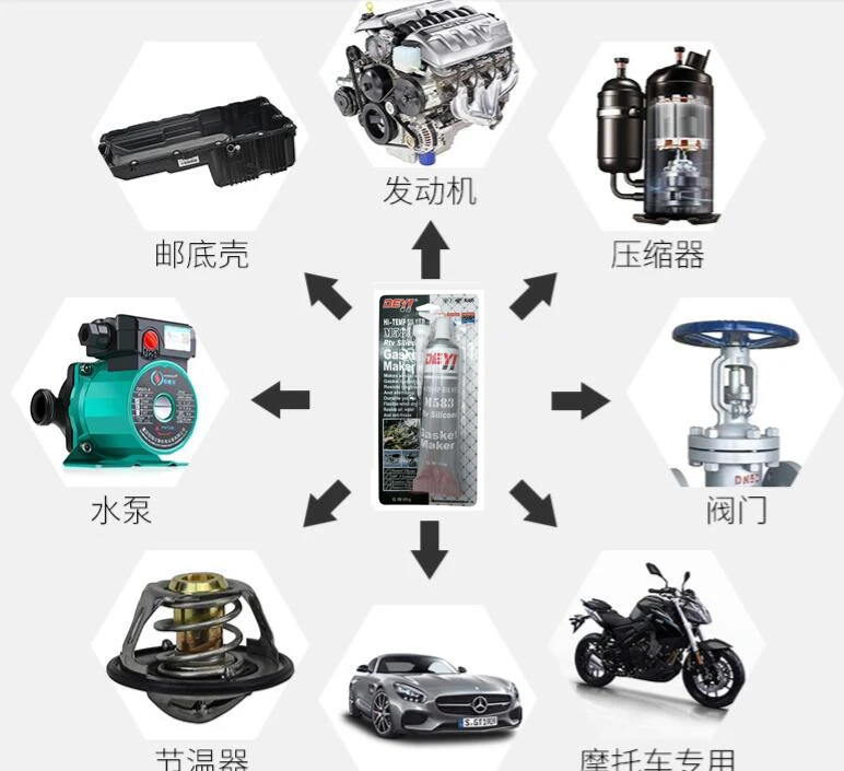 High-temp RTV Silicone Gasket Maker for Oil Pan & Cylinder Head