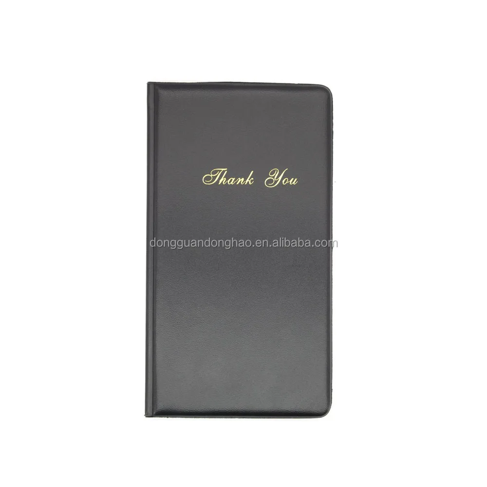 Custom A4 Black Binder Menu Cover Folder Leather Menu Folder Guest ...