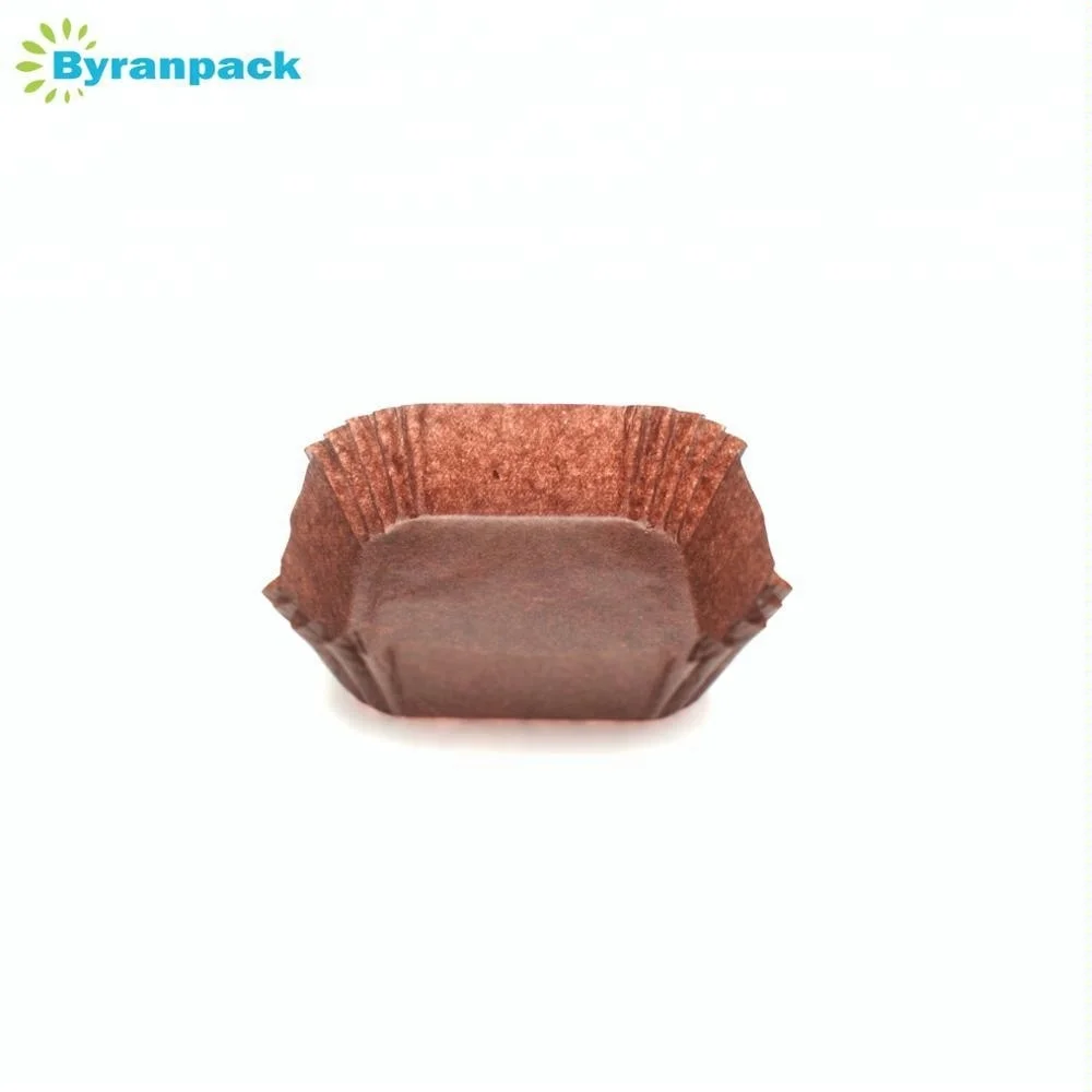 White Translucent Europe Greaseproof Paper Square Baking Cups - Buy ...