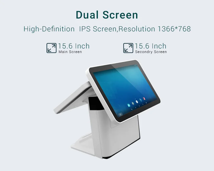 Dual Touch Screen 15.6 Inch Android Pos System Terminal - Buy Pos System Terminal,Touch Pos ...