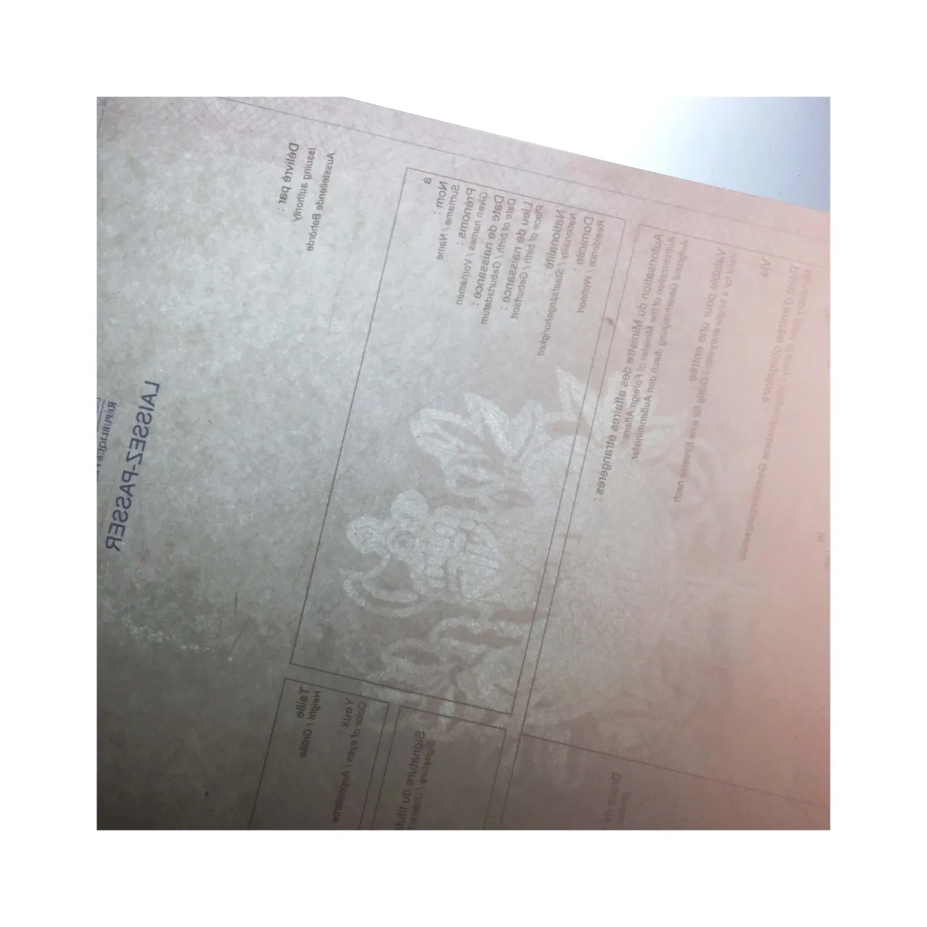 Customizeprinted 75% Cotton Paper Watermark Paper,Safety Line Paper ...