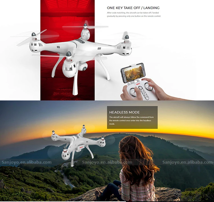 Large Professional Rc Drone 2.4g 4ch 6-axis Gps Positioning Quadcopter ...