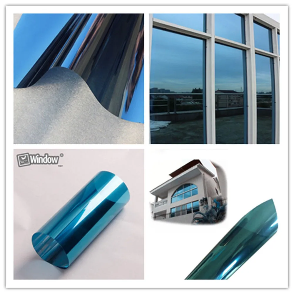 Mirror Tint Blue&silver Reflective Ceramic Architecture Film Security ...