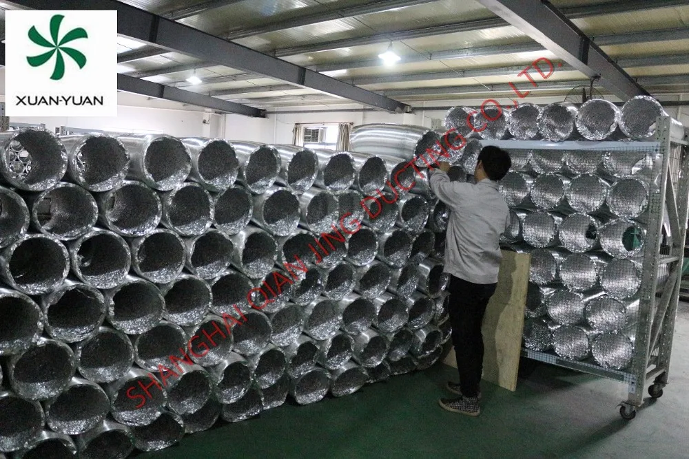 10" Flexible Aluminum Collapsible Ventilation Air Duct - Buy Flexible ...