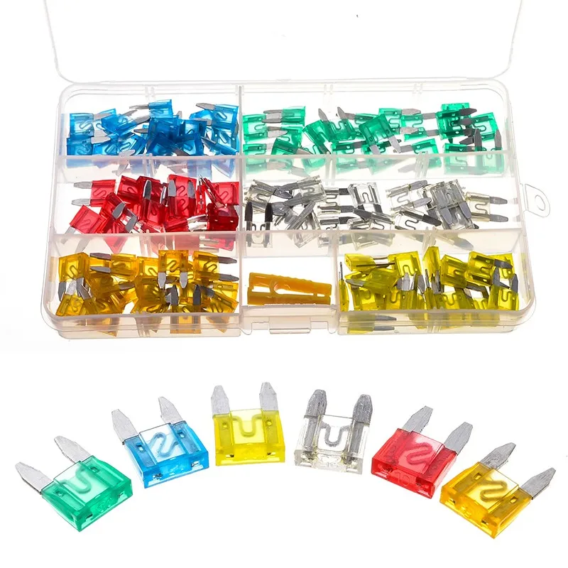 Urlwall 120pcs Small Size Car Fuse Low Profile Blade Type Set For ...
