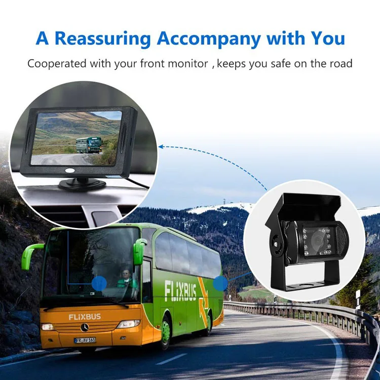 Cctv Surveillance Car Security Camera Wireless 7' Color Lcd Display ...