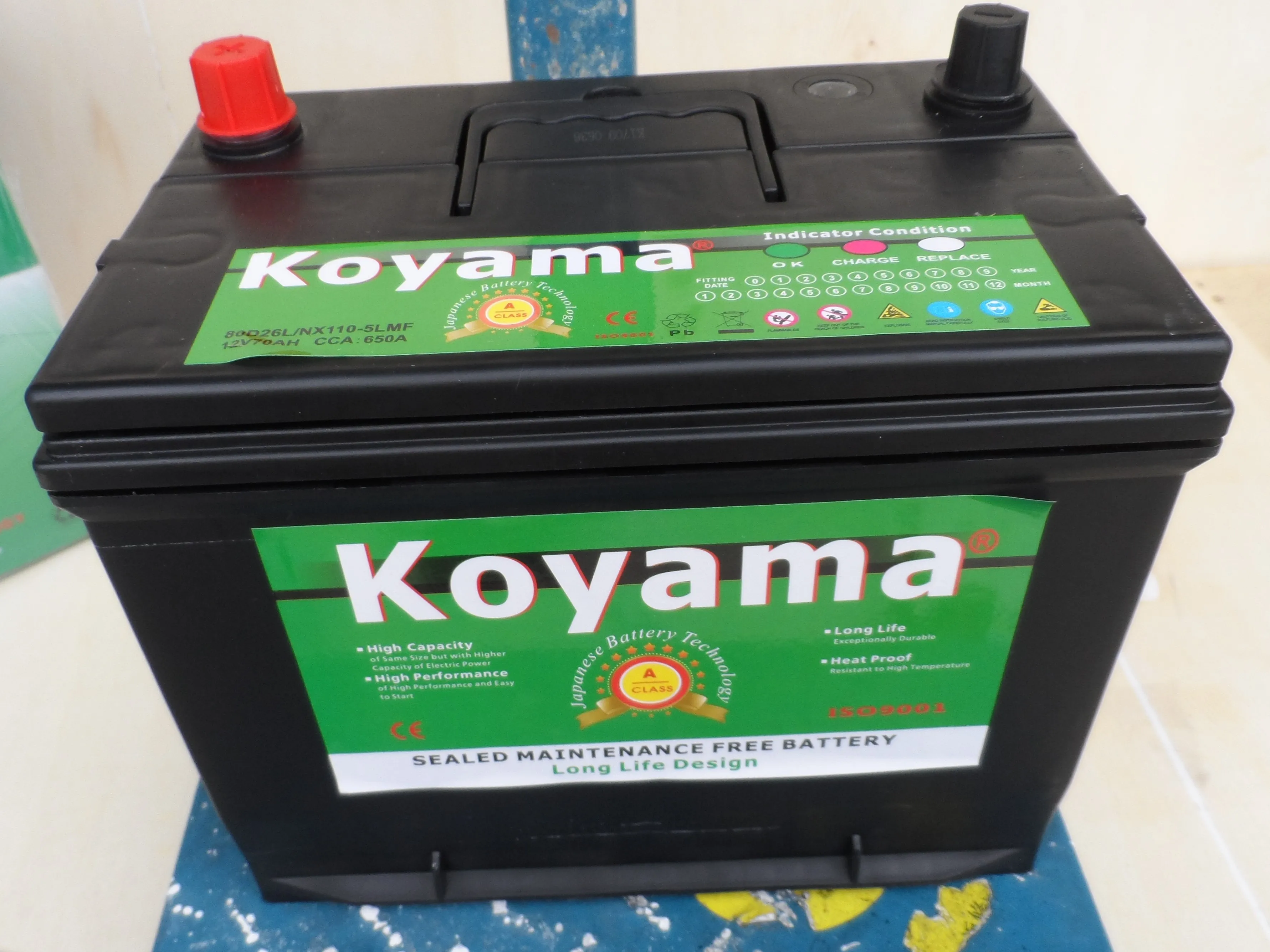 12v70ah MF Car Starting Battery - Reliable Engine Power