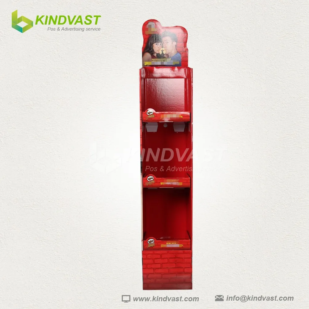 Pringles Shelf Display Stand Promotion Cardboard Floor Display Rack ...