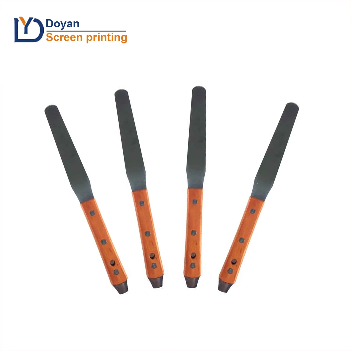Silk Screen Printing Auxiliary Materials Wooden Handle Stainless Steel ...