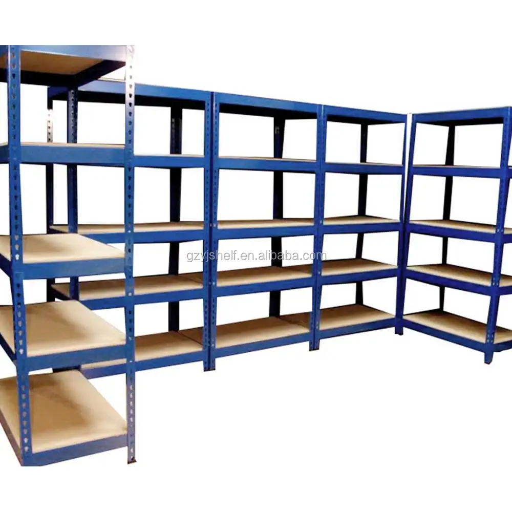 Slotted Angle Shelving System Steel Storage Adjustable Angle Iron Shelf ...