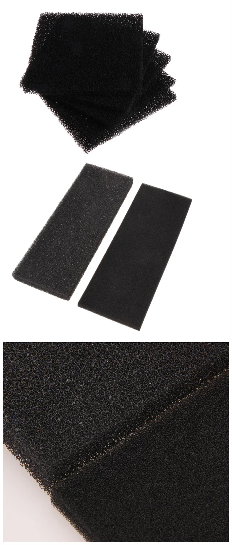 Extra Large Black Foam Sponge Sheets for Aquarium Filters