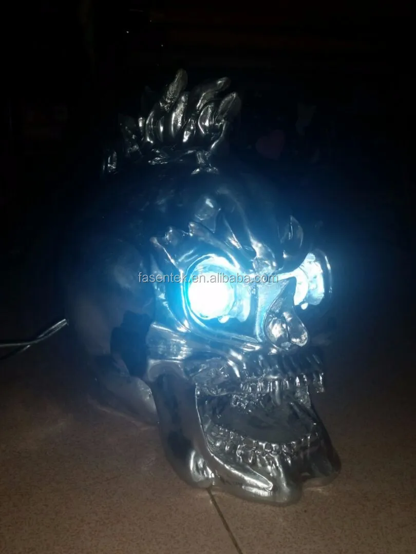 Motorcycle Led Skull Head Light Headlight Lamp For Harley Honda Yamaha ...