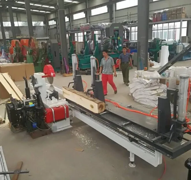 Double Blade Sliding Table Sawmill - Efficient Wood Cutting
