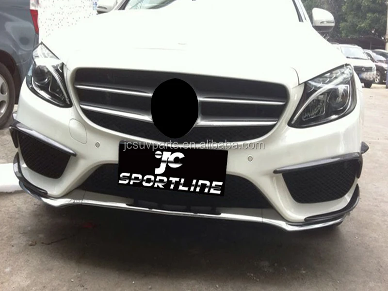 6pcs/set W205 Front Bumper Decoration,C Class C180 C200 C260 Sport ...