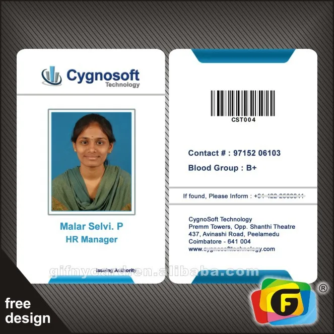 Employee Id Card Size In Cm Card Size