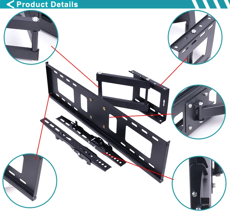 37"---65" Scaling Acrylic 90 Degree Wall Mount Angle Bracket - Buy 90 ...