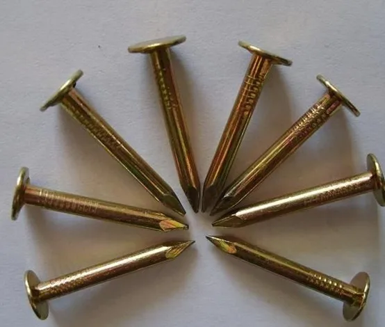 Yellow Zinc Plated Cupper Nails Linoleum Nail - Buy Cupper Nail,Zinc ...