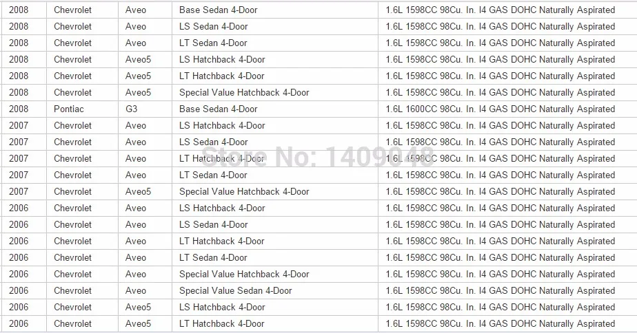 Egr Valve For Chevrolet Aveo Pontiac Suzuki Oem 9015237 96386735 18111 ...