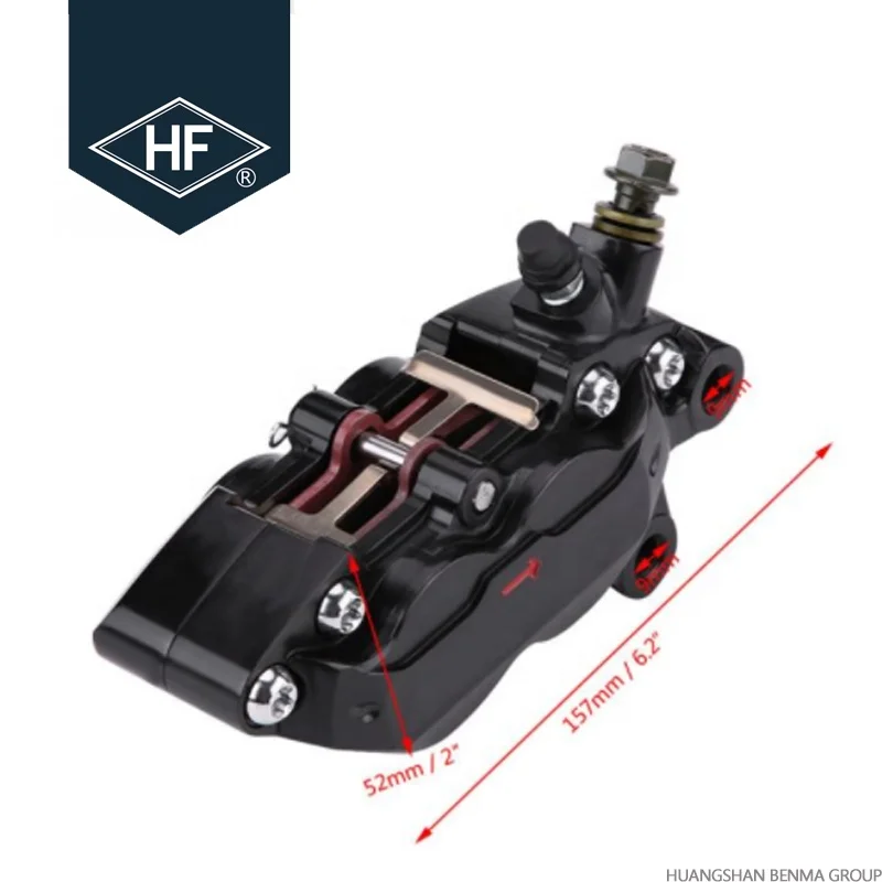 9mm Motorcycle Modification Four Piston Brake Caliper - Buy 9mm ...