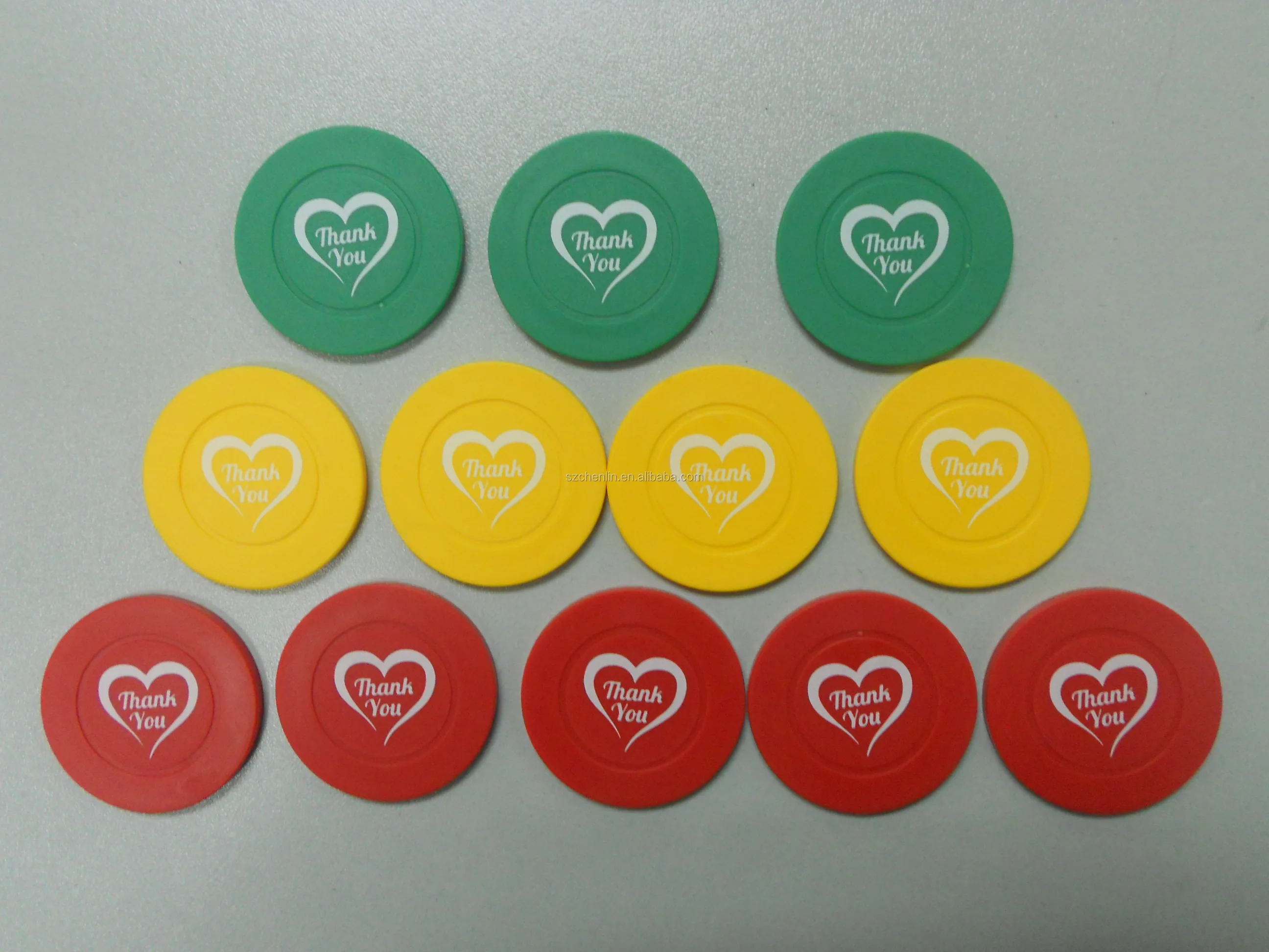 38mm Colorful Acrylic Token Poker Chip - Buy 2.5g Acrylic Jetons With ...