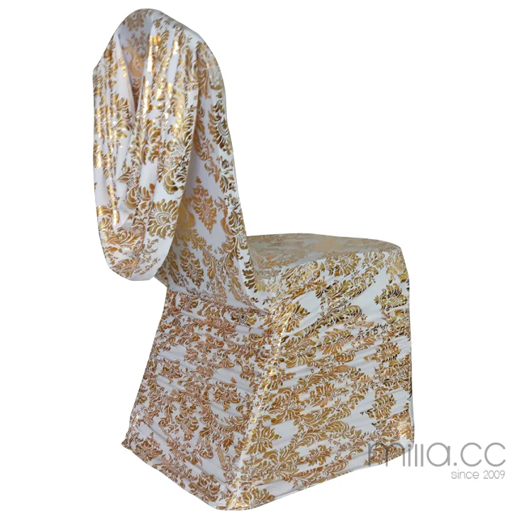 Elegant Draped Swag Back Wedding Spandex Chair Covers