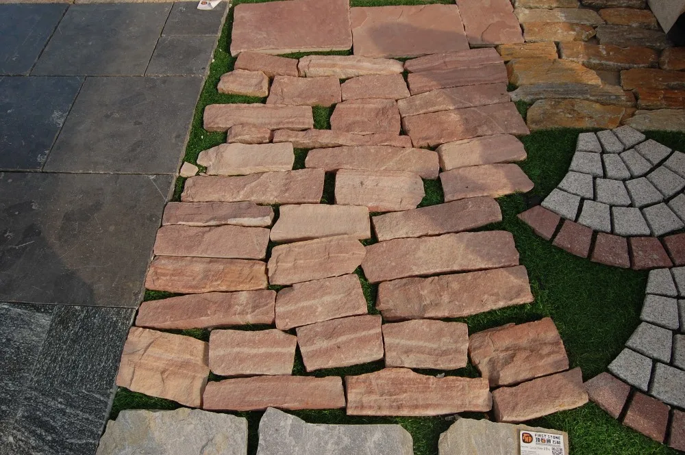 Patio Red Sandstone Paving Outdoor Pavers - Buy Sandstone Paving,Red ...