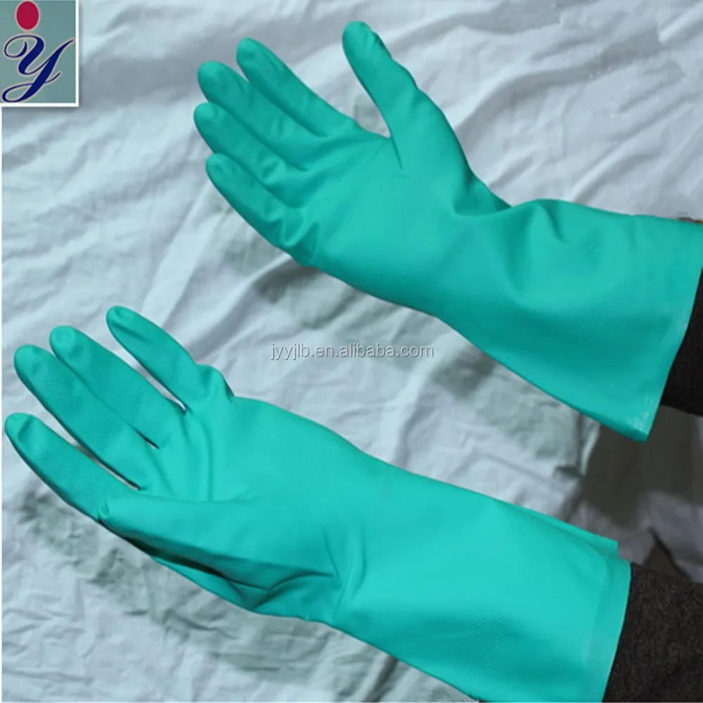 Chemical Resistance Anti-corrosion Nitrile Gloves/chemical Nitrile ...