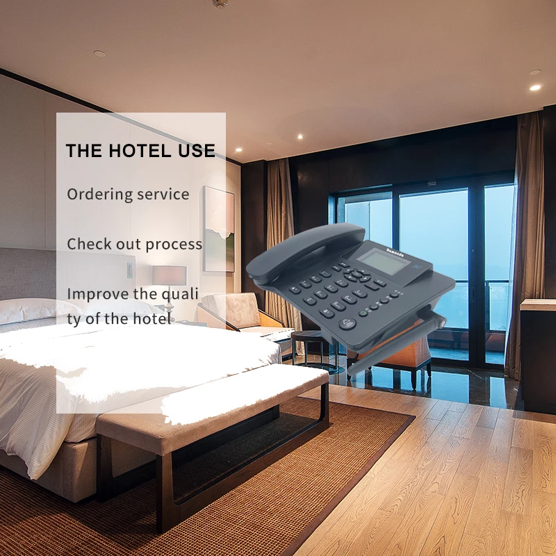 4g Volte Fixed Wireless Desk Telephone Gsm Cordless Phone Sim Card Wifi ...