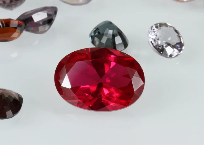 Hot Sale 5# Oval Brilliant Cut Synthetic Corundum Red Ruby Stone Prices ...