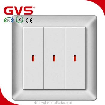 Home Automation Knx Smart Push Button 3 Gang - Buy Push Button,Smart ...